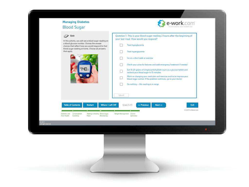 Healthy Lifestyle Behaviors Diabetes Series - e-work.com